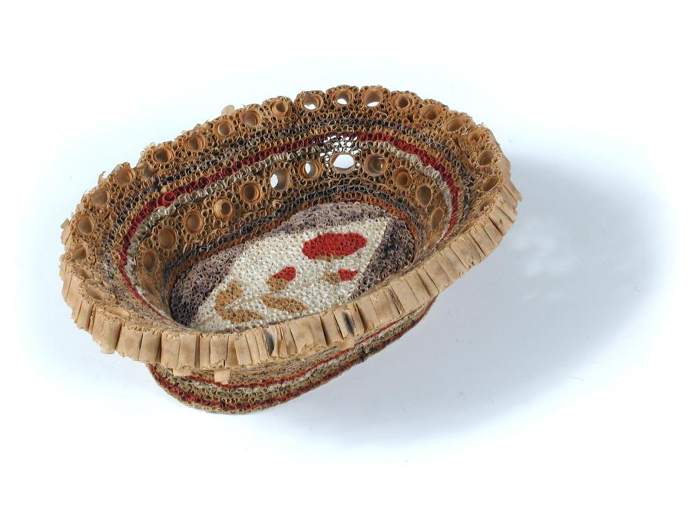 Lot 9 - An early 19th century paper filigree basket,