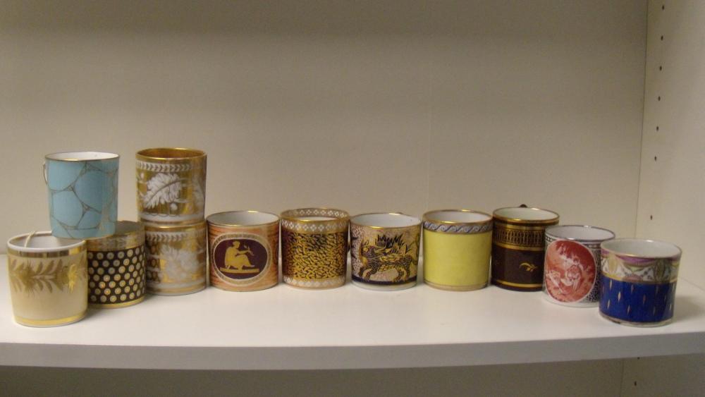 Lot 24 - Twelve early 19th century coffee cans,
