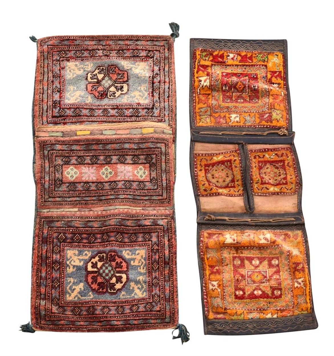 Lot 904 - A Persian samarkand camel saddle bag,