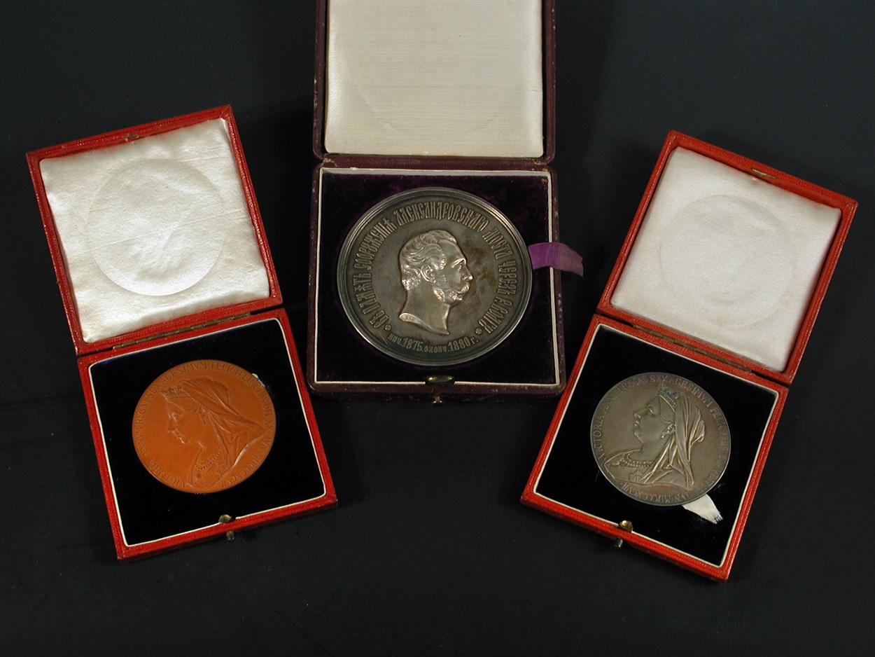 Lot 18 - An 1880's Russian Silver Commemorative