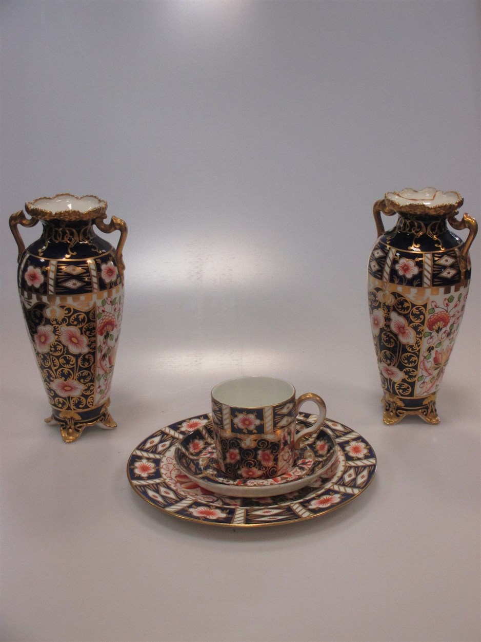 Lot 52 - A pair of Royal Crown Derby vases, two