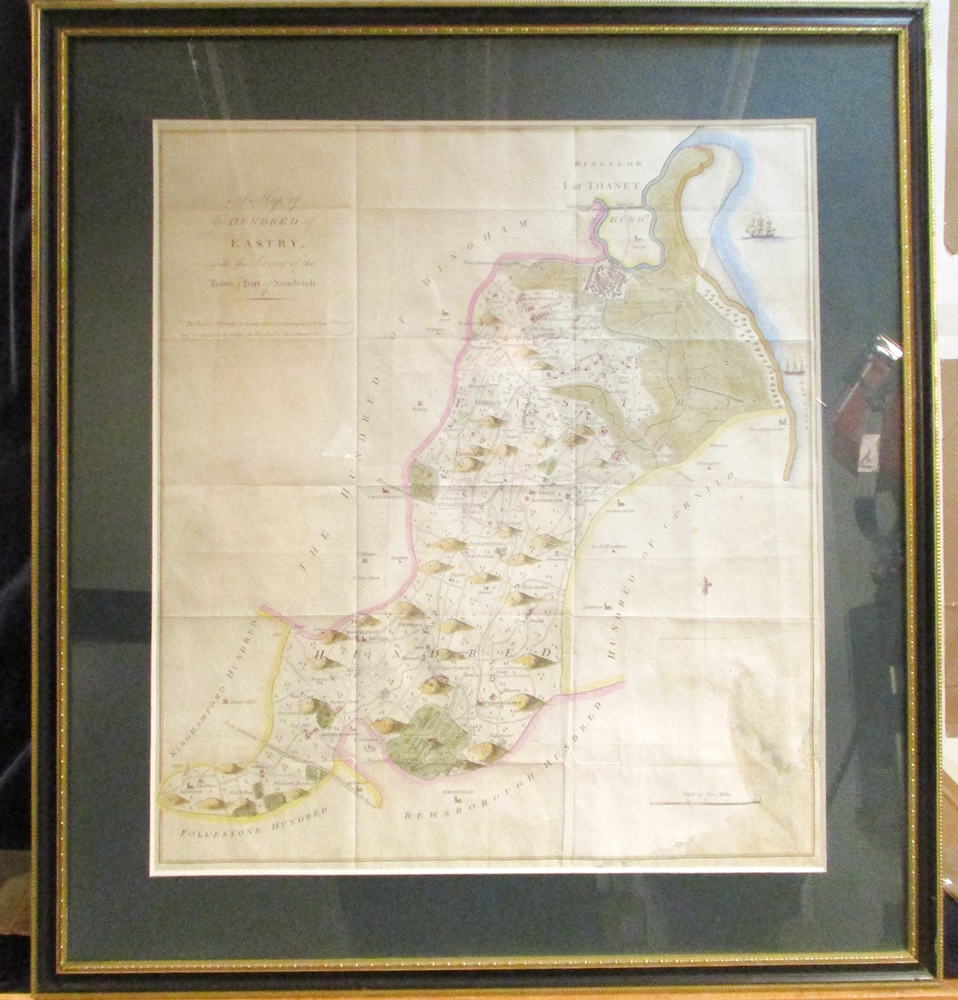 Lot 55 - Three late 18th century hand coloured maps of