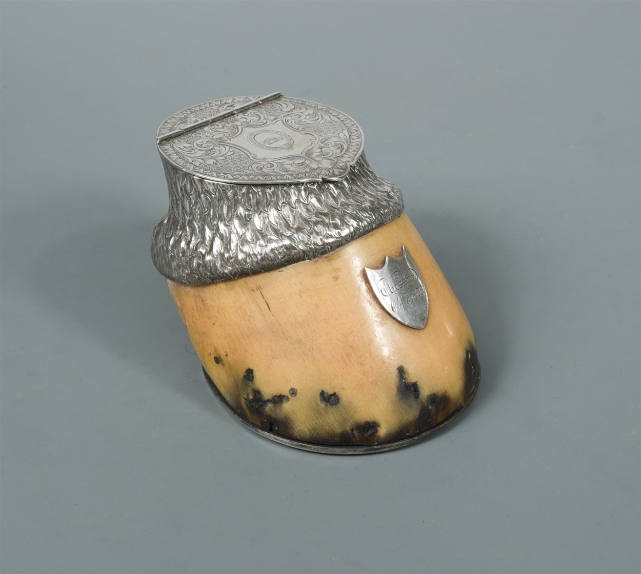 Lot 66 - A Victorian silver mounted horse's hoof