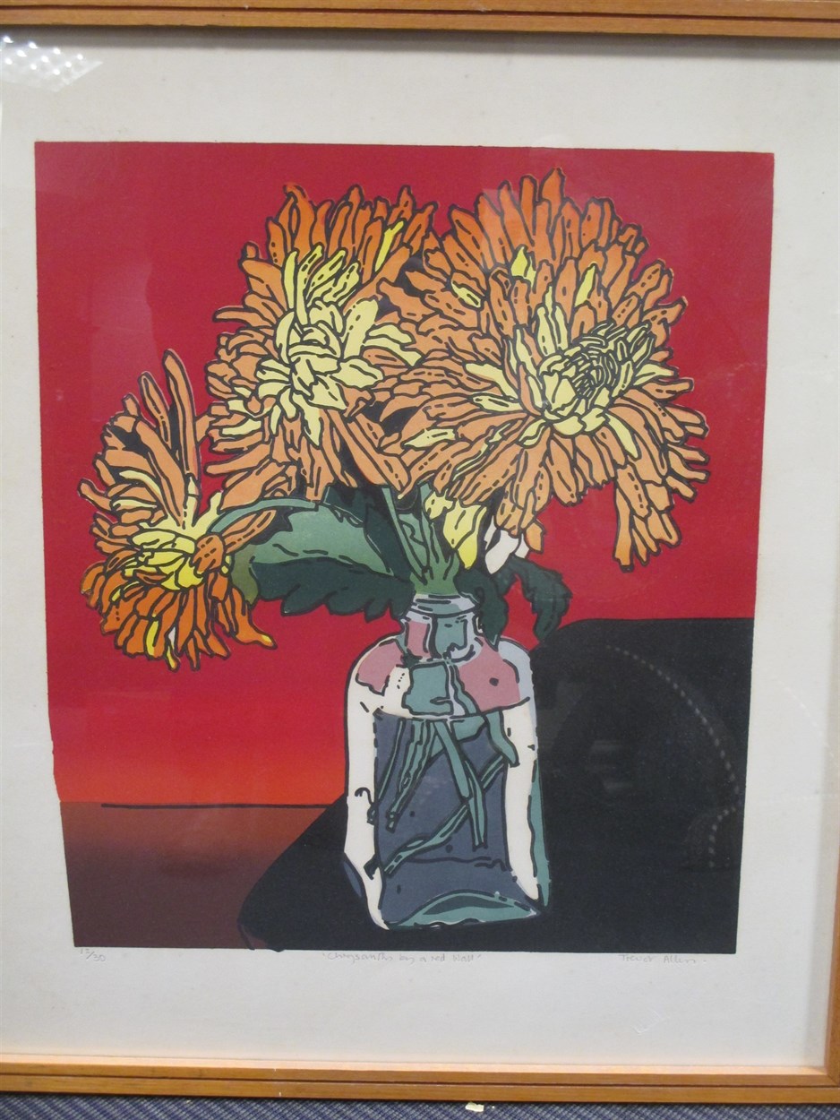 Lot 47 - Trevor Allen (British, 1939-2008) 'Chrysanths