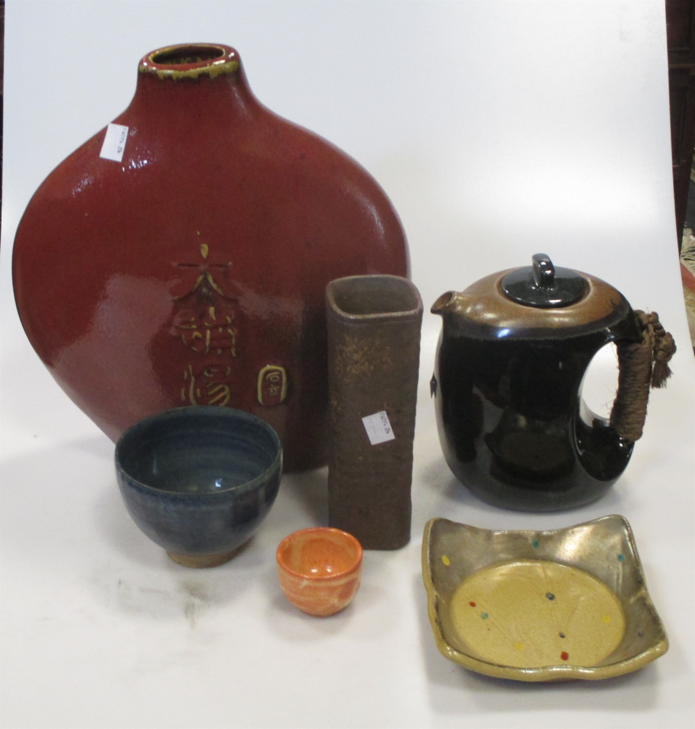 Lot 31 - A large group of Japanese studio pottery,