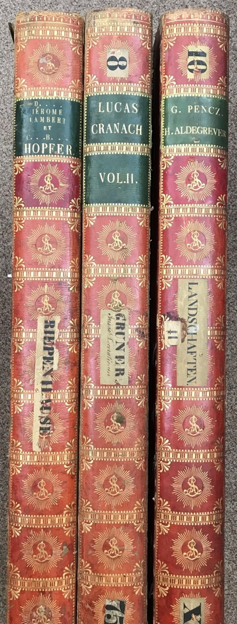 Lot 21 - Three leather covered Solander type print