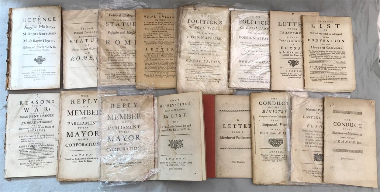 Lot 201 - A group of 18th century political pamphlets,