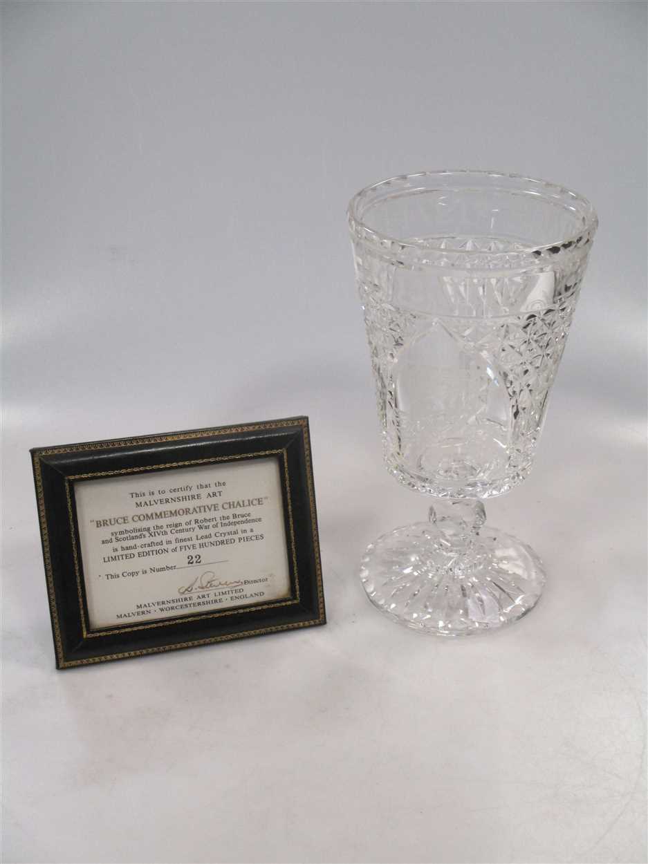 Lot 25 - A limited edition 'Robert the Bruce' glass