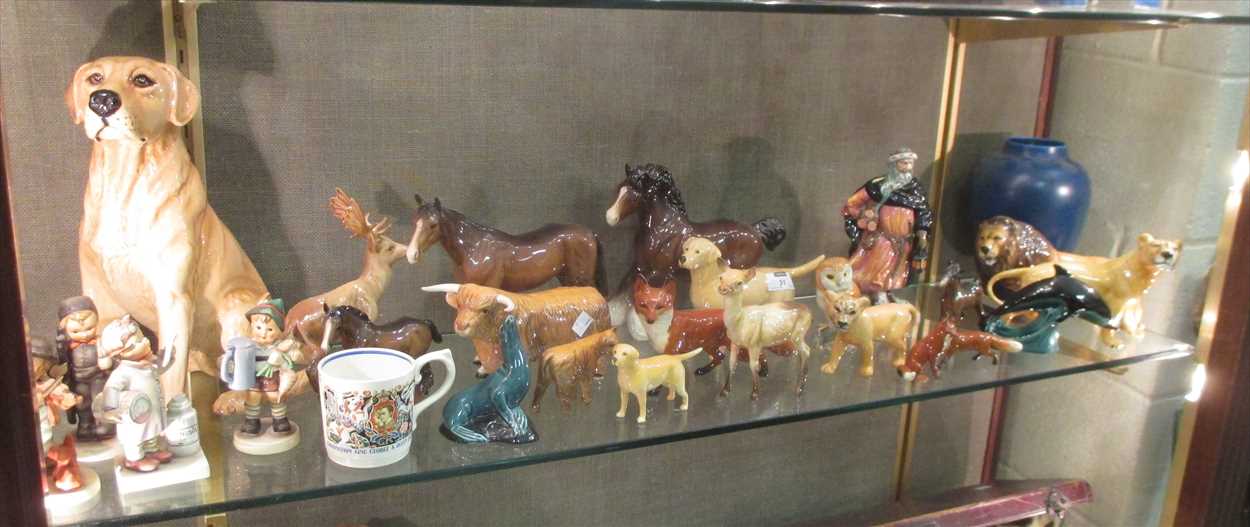 Lot 31 - A collection of Beswick animals to include a
