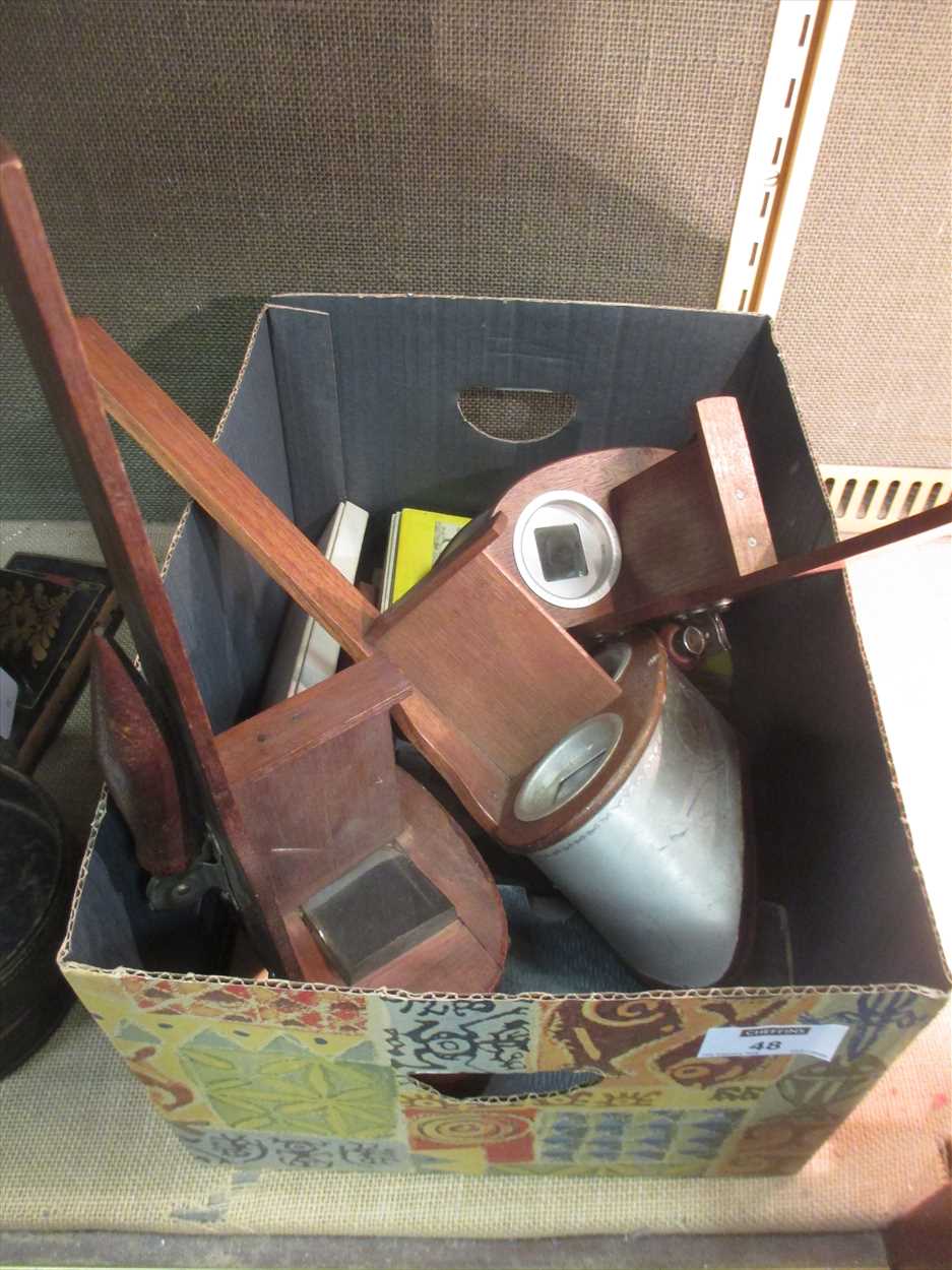 Lot 48 - Three handheld stereoscope viewers with
