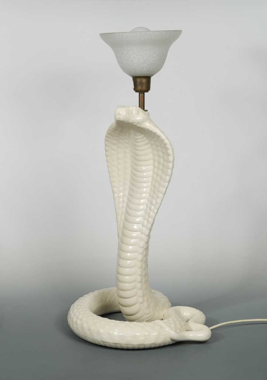 Lot 55 - Tommaso Barbi, a rare Italian Cobra lamp,