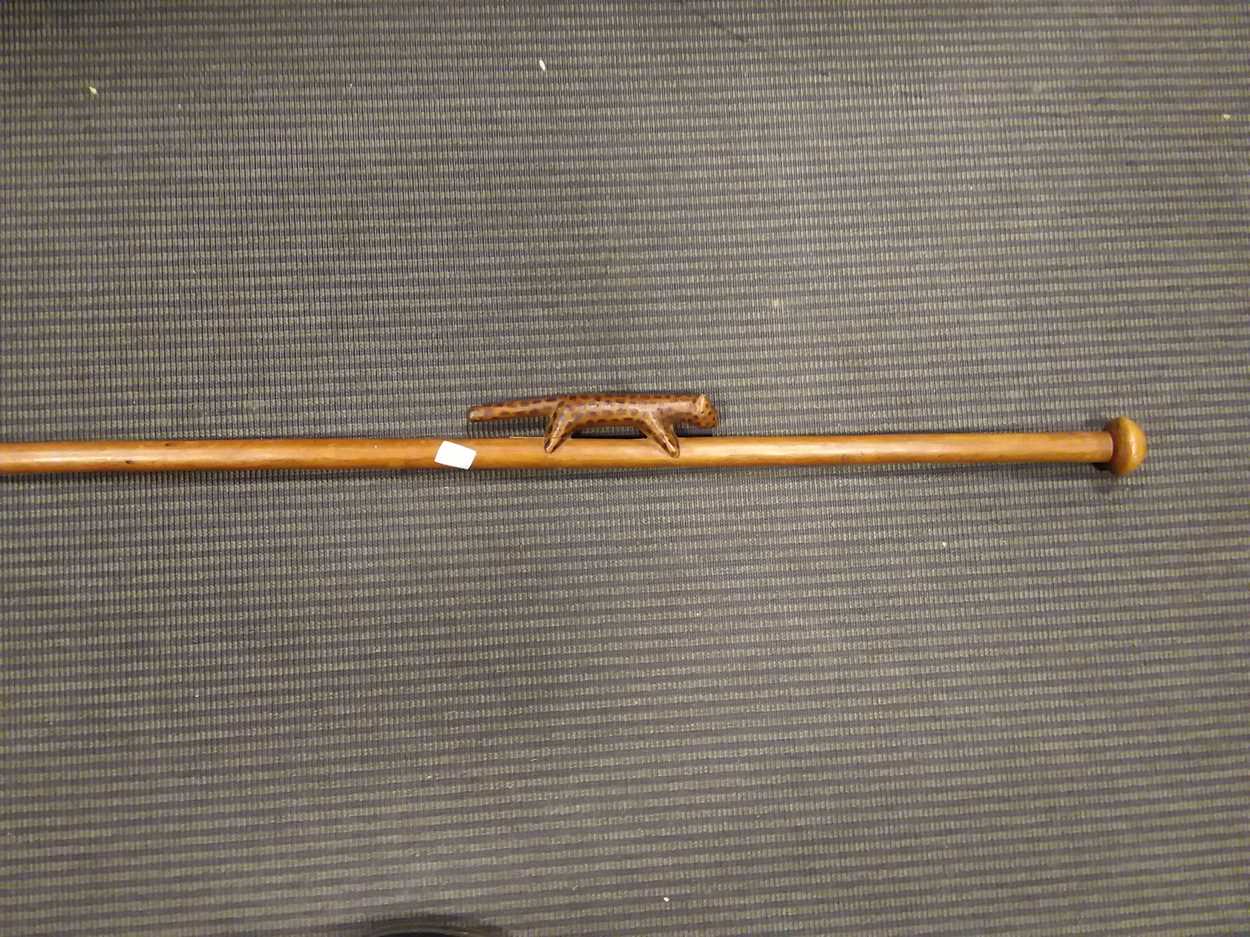 Lot 144 - An African staff,