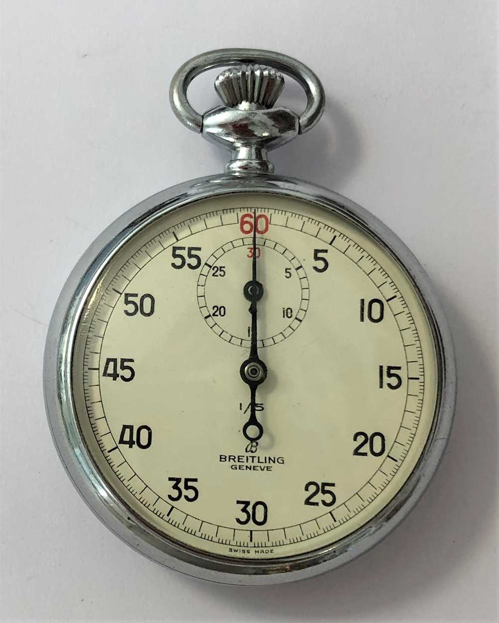 Lot 317 - Breitling - A chrome plated nickel cased