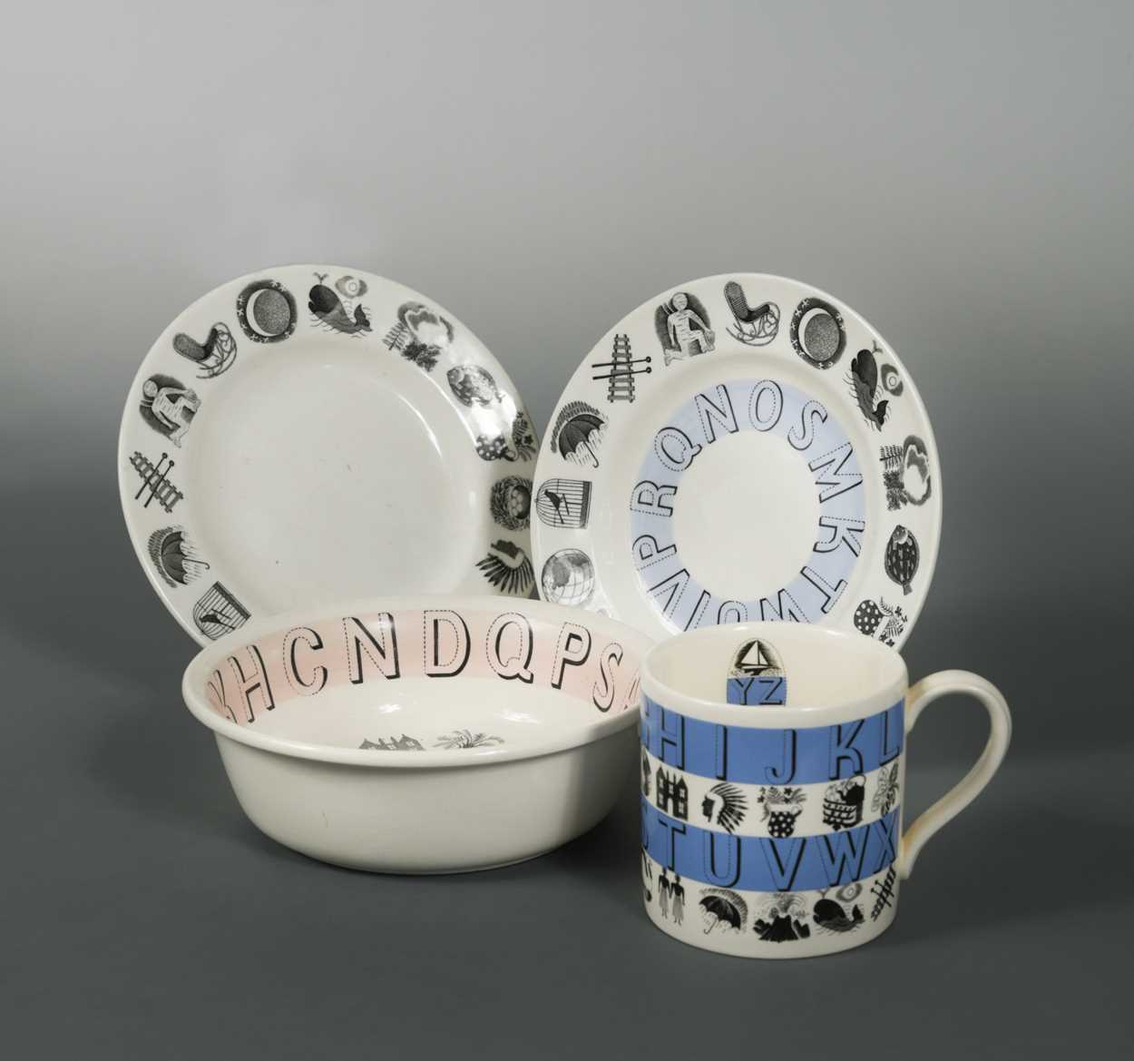 Lot 38 - Eric Ravilious for Wedgwood, an Alphabet baby'
