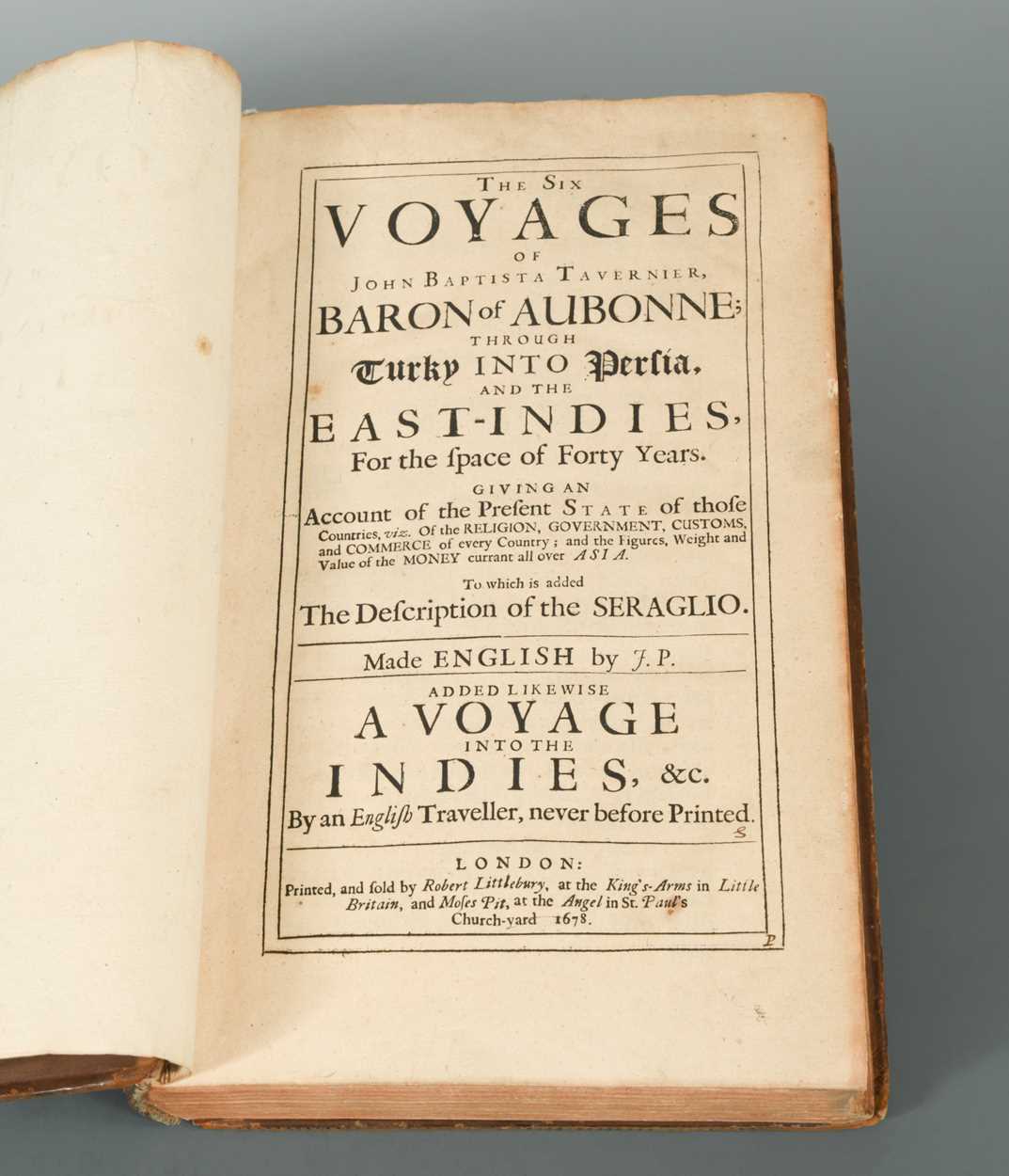 Lot 158 - TAVERNIER (Jean Baptiste)