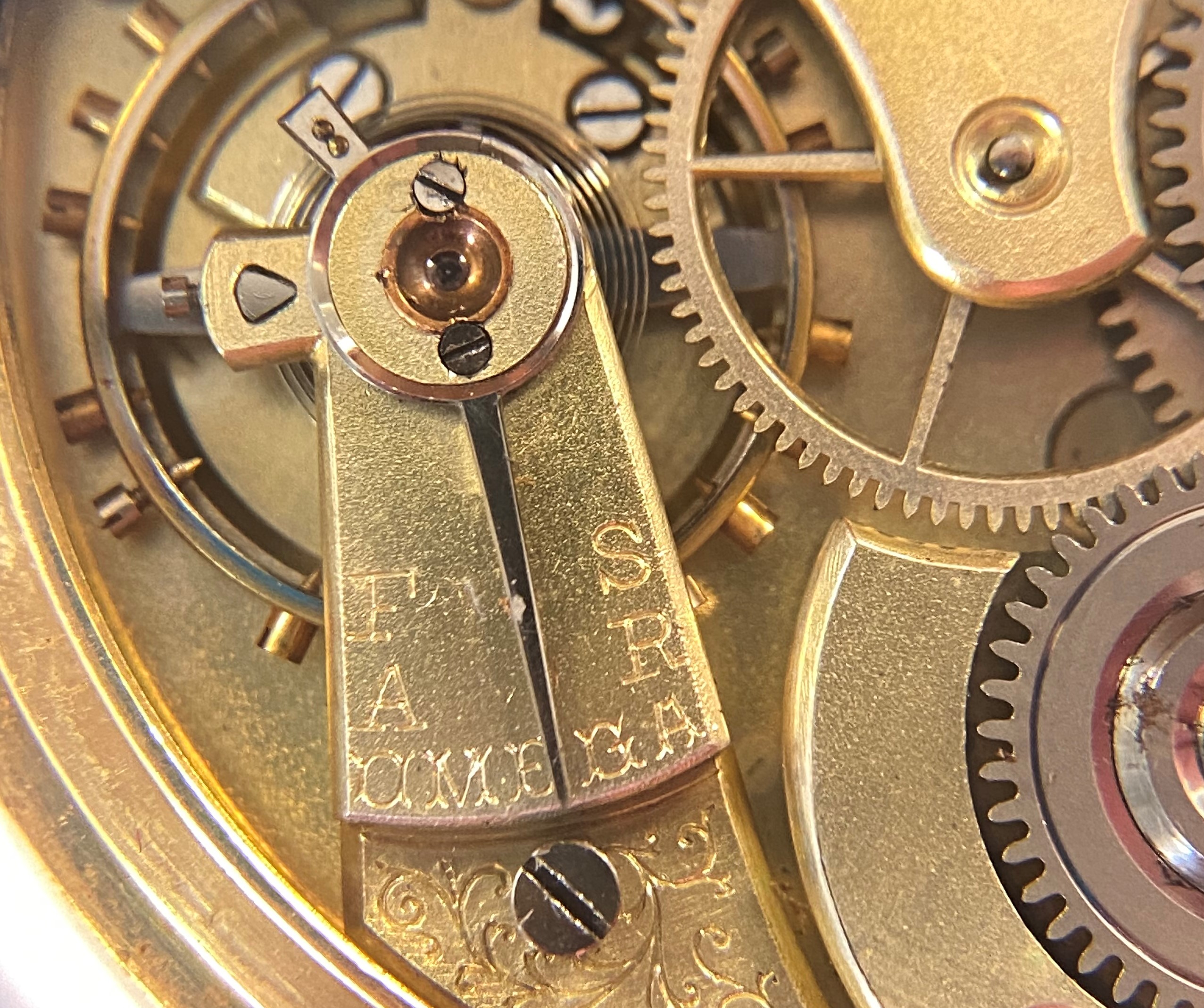 Lot 266 - Omega - A Swiss 18ct gold open-faced pocket