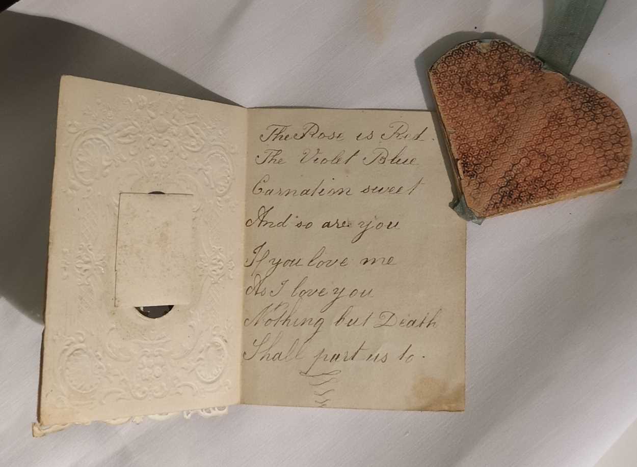 Lot 430 - Victorian greetings cards.