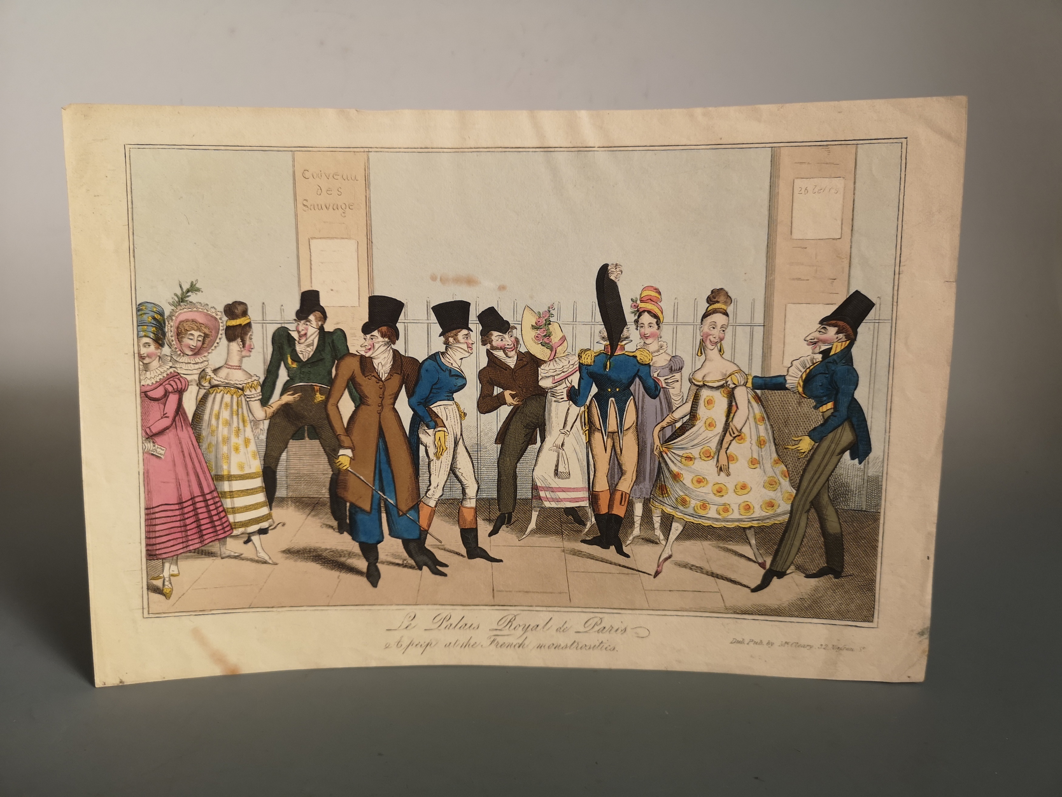 Lot 21 - Two French satirical cartoons, early 19th