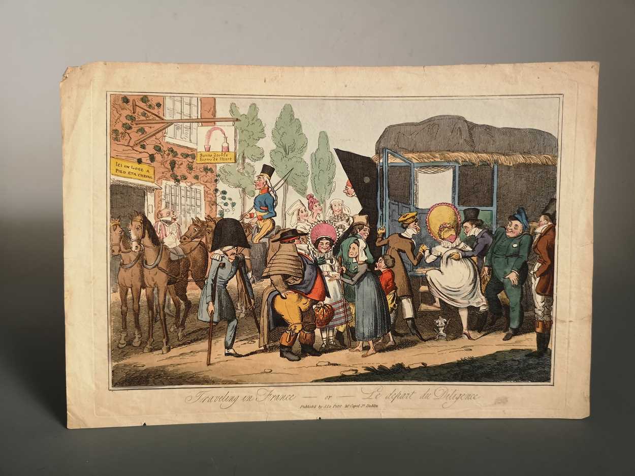 Lot 25 - Two French satirical cartoons, early 19th