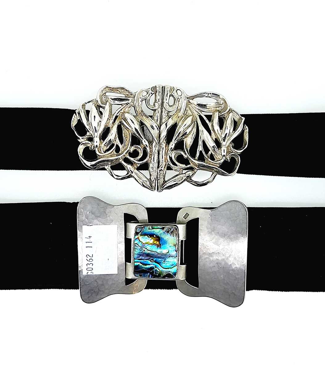 Lot 190 - A Victorian silver Art Nouveau nurses buckle