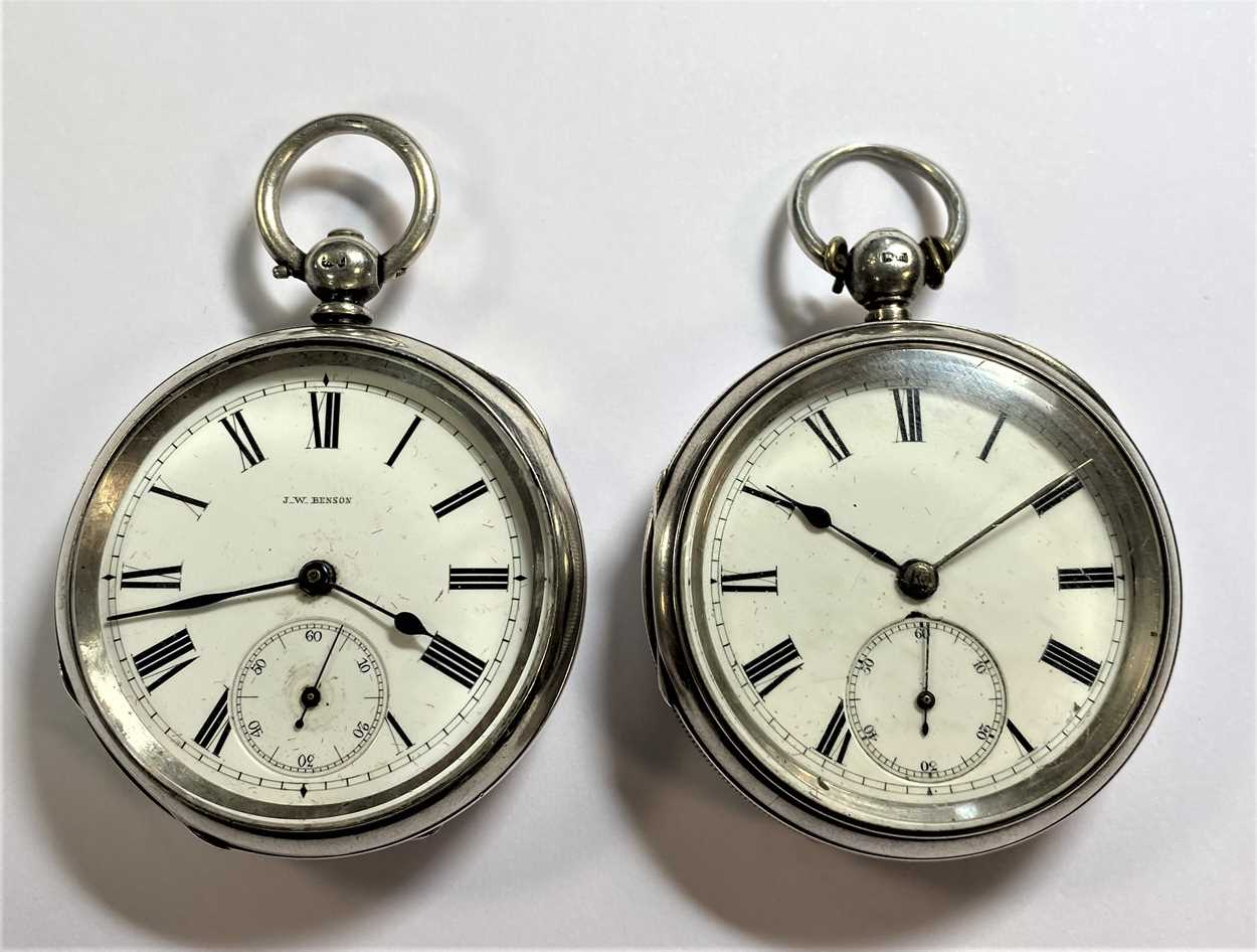 Lot 220 - J.W. Benson - A Victorian silver open faced