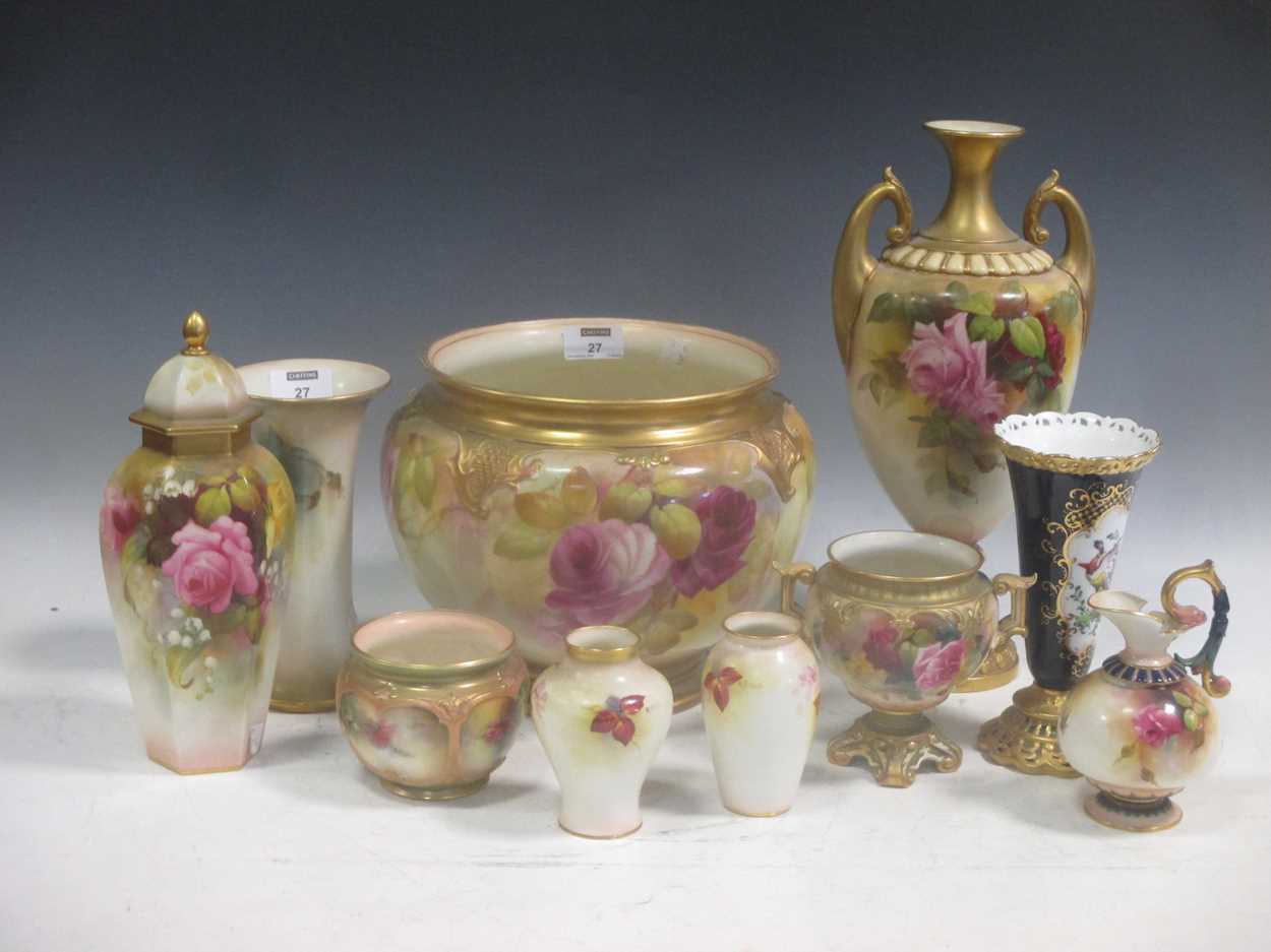Lot 27 - A collection of Royal Worcester and similar