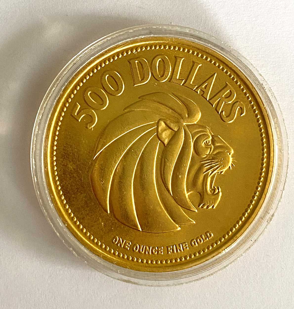 Lot 32 - A Singaporean $500 coin,