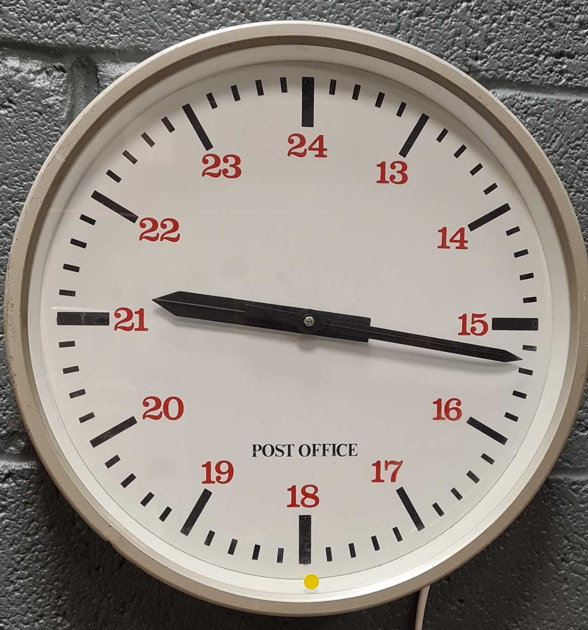 Lot 344 - Three Post Office clocks, two by Synchronome,