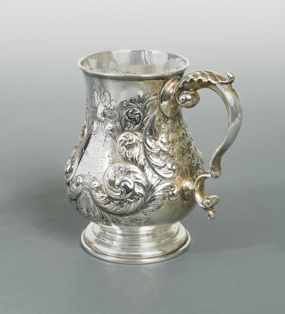 Lot 421 - A Victorian silver tankard,