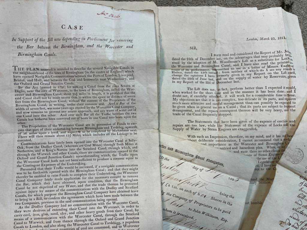 Lot 99 - A collection of old documents, photographs