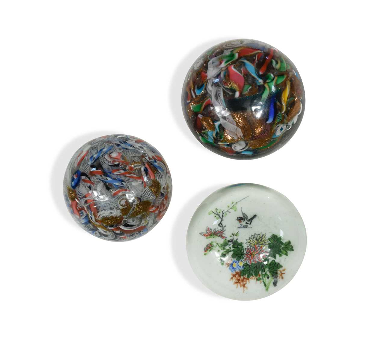 Lot 54 - Two Murano glass paperweights,
