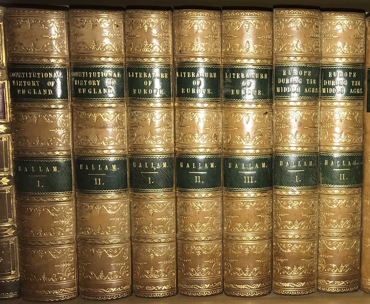 Lot 217 - Bindings. HALLAM (H) Literature of Europe,