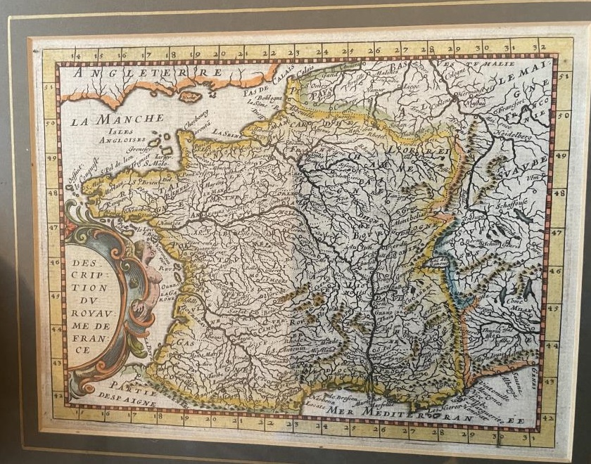 Lot 75 - Maps. 11 various maps in modern frames, most