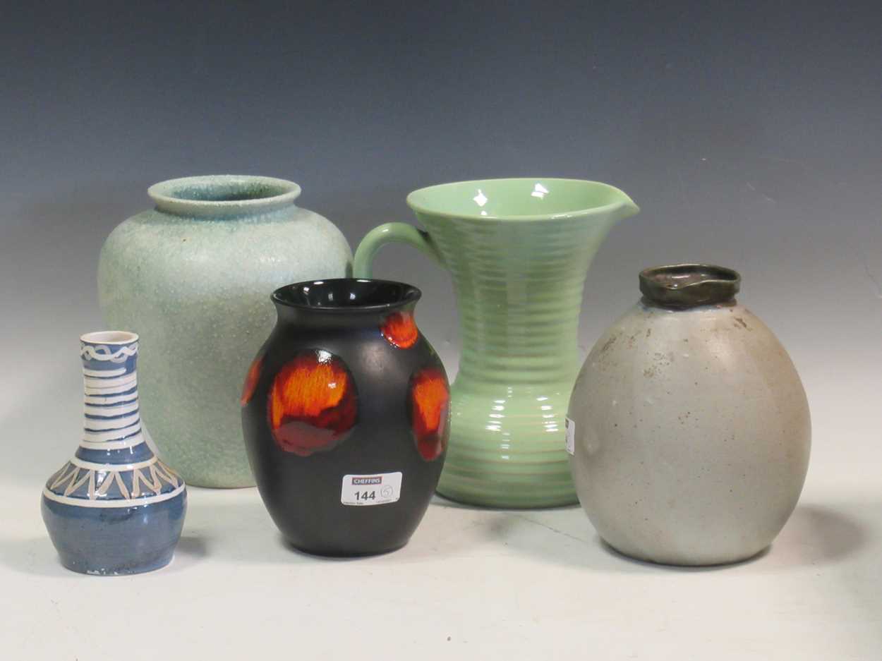 Lot 144 - Poole polttery vase, Brixham pottery vase,