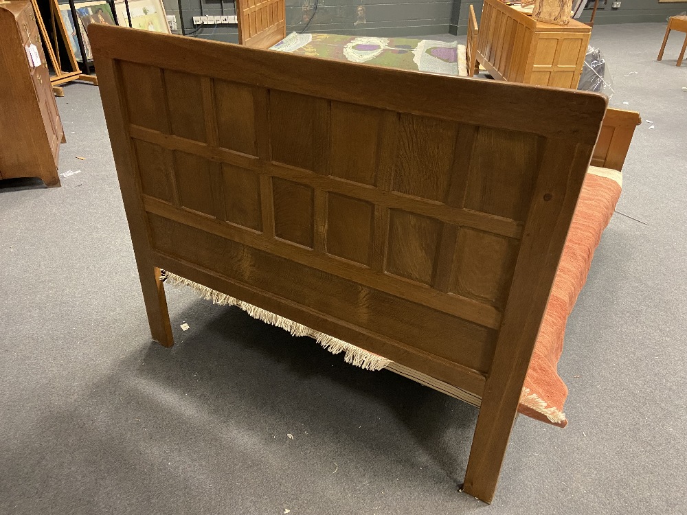 Lot 135 - Robert ‘Mouseman’ Thompson, an oak 4' 6" bed,