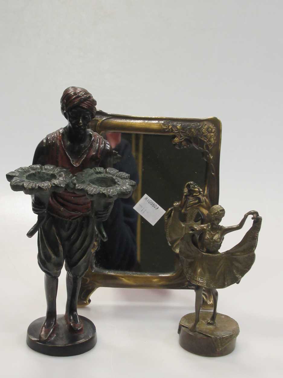 Lot 71 - A Bergmann style bronze standing figure