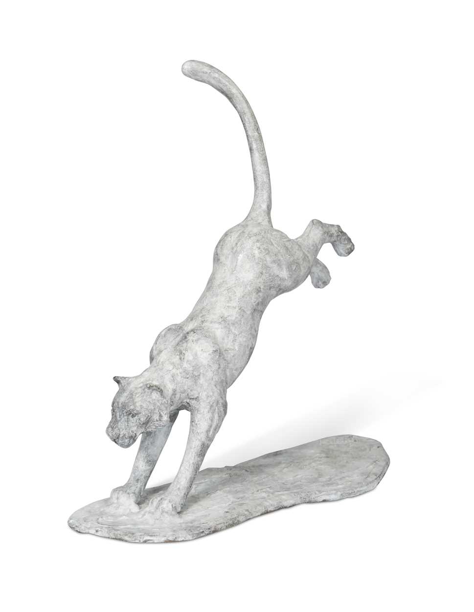 Lot 100 - Mark Rode (born 1965), snow leopard, bronze,