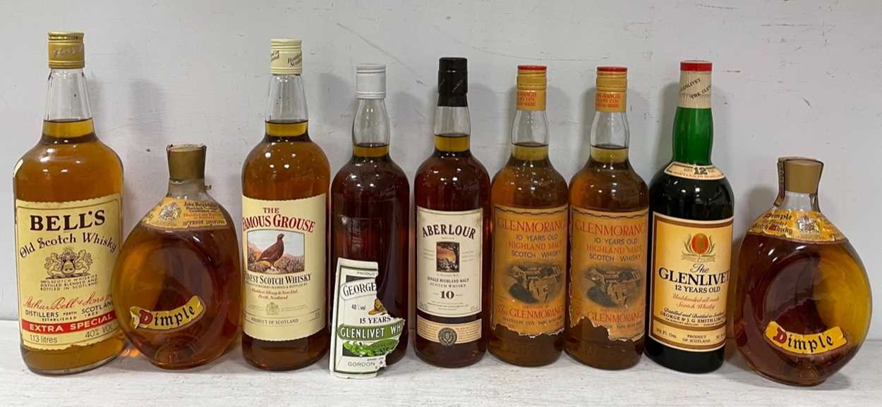 Lot 535 - Whisky, nine bottles,
