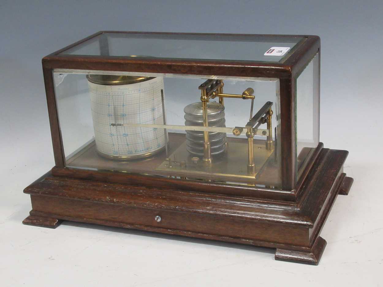 Lot 84 - A Barograph in case