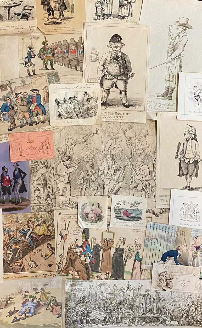 Lot 47 - Caricatures and cartoons. Nine 19th century