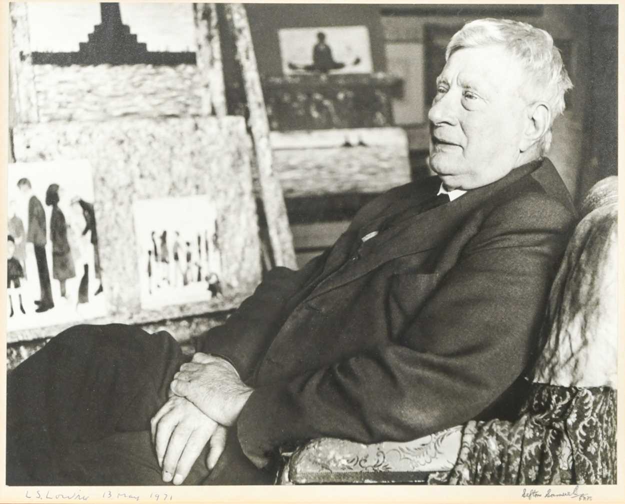 Lot 239 - A signed photograph of L.S. Lowry,
