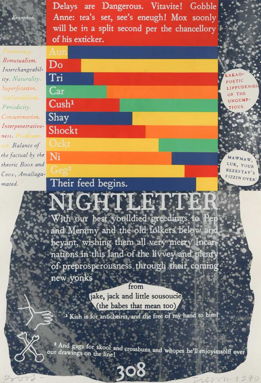 Lot 458 - Joe Tilson RA (British 1928-)