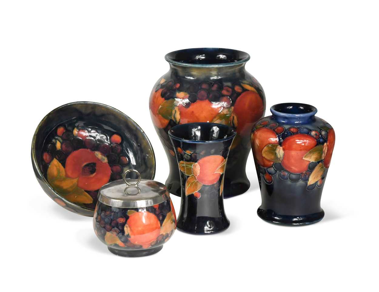 Lot 59 - A small group of Moorcroft Pomegranate