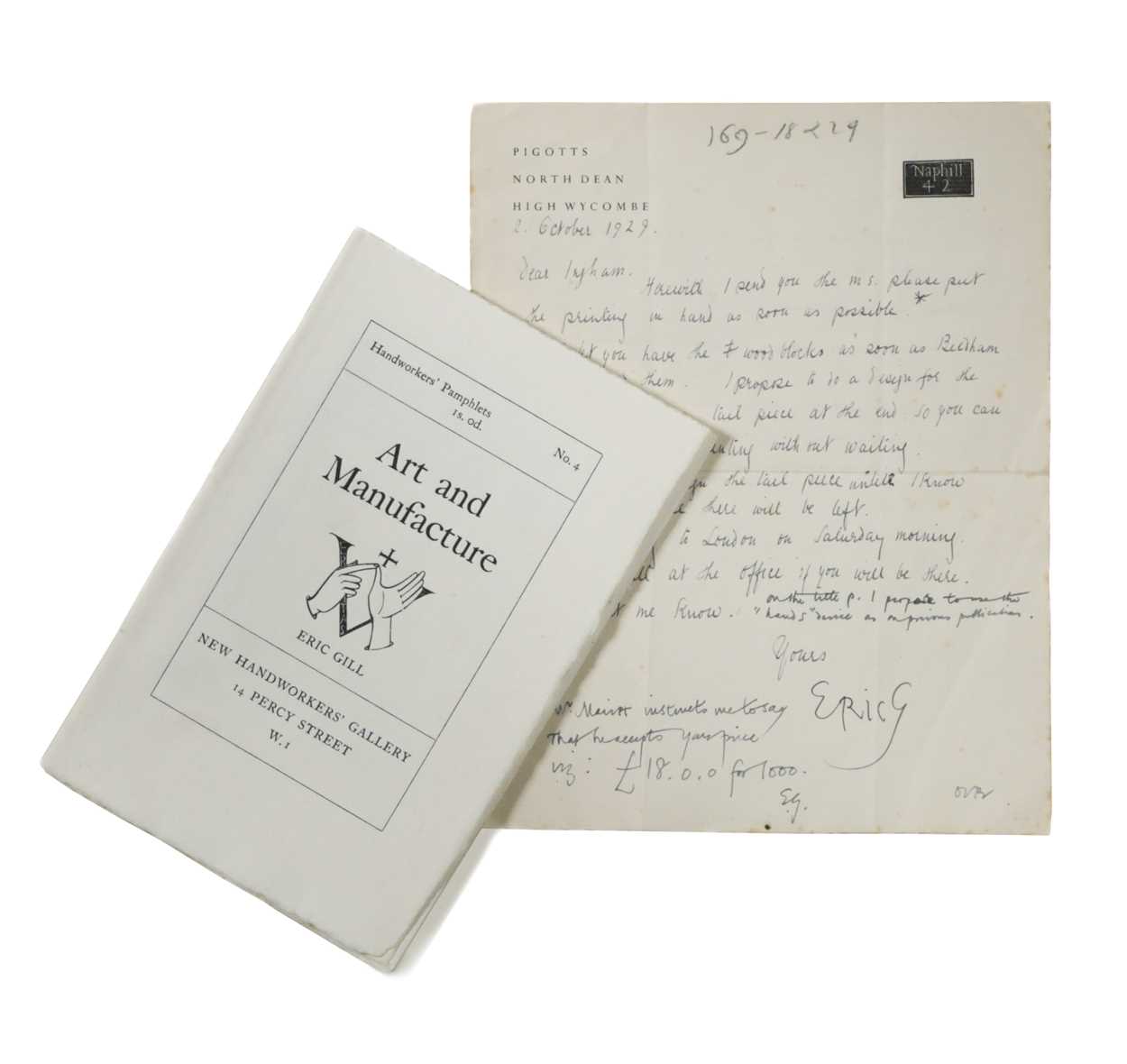 Lot 361 - Eric Gill ARA (1882-1940)