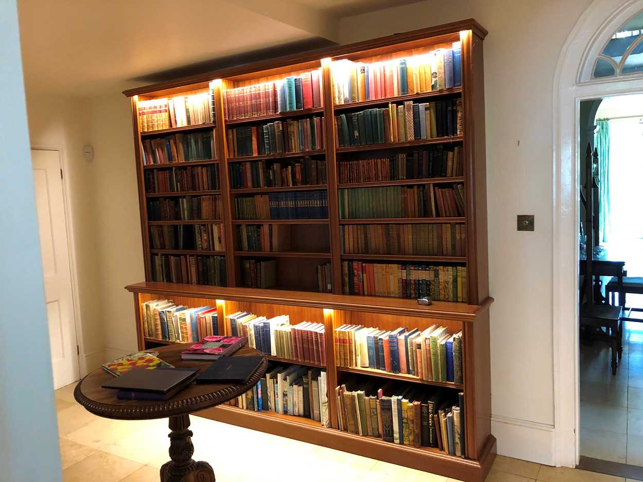 Lot 438 - Two modern sabicu open bookcases, 235 x 260