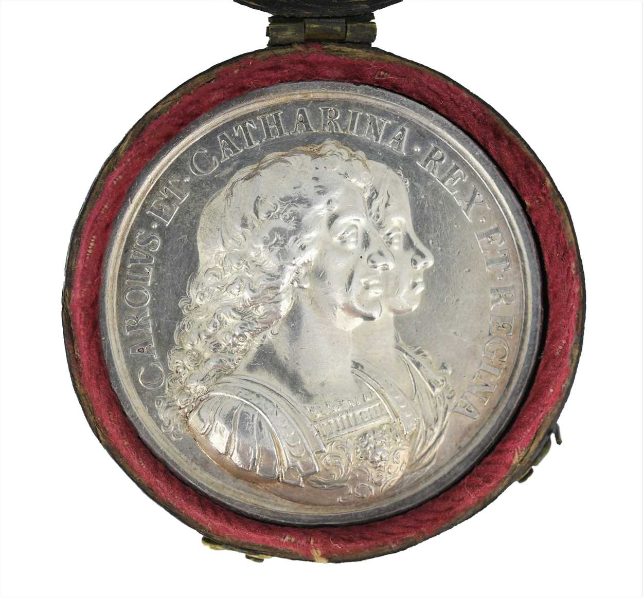 Lot 72 - Charles II and Catherine silver medal British