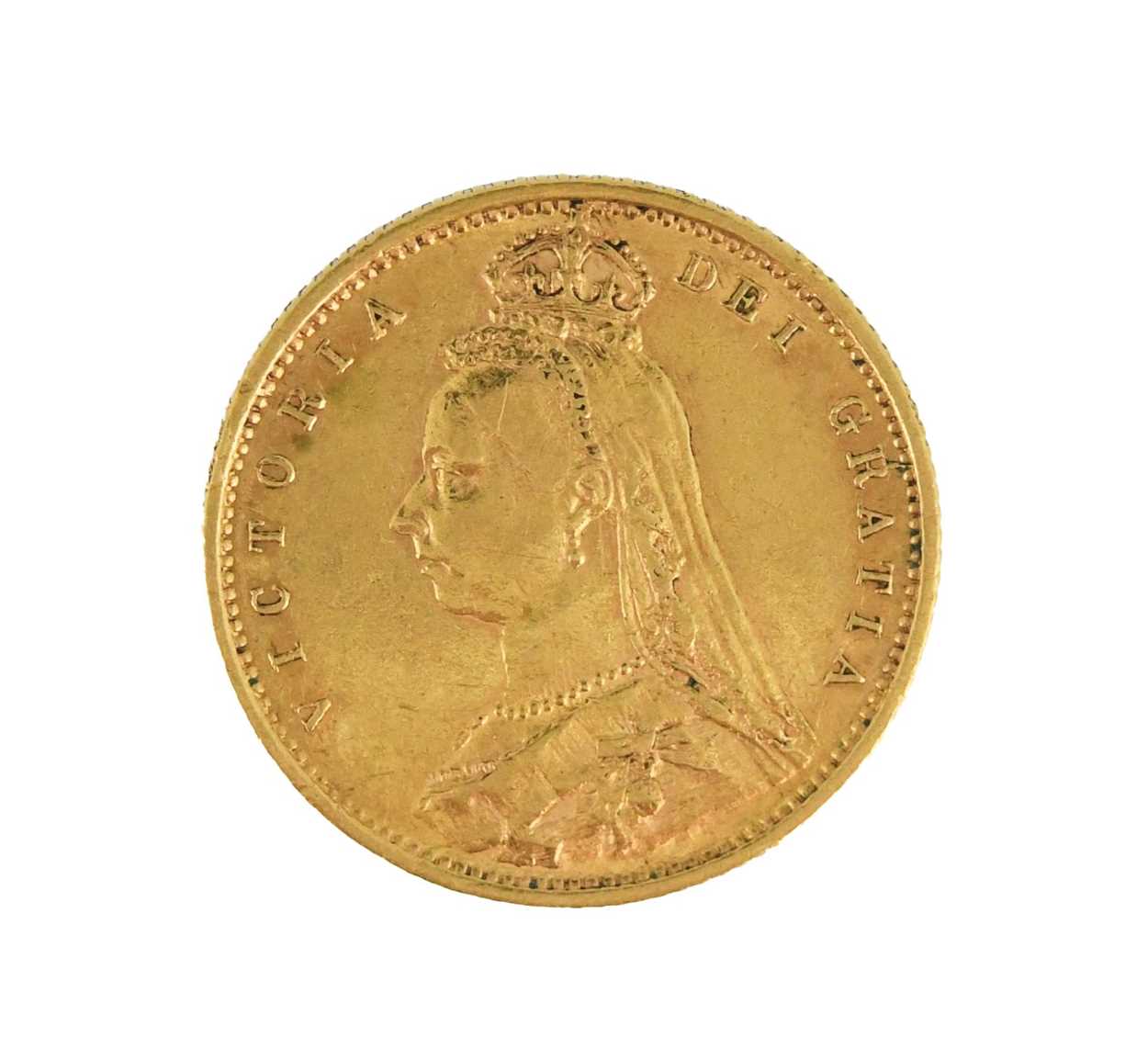 Lot 139 - Victoria gold half sovereign 1892
