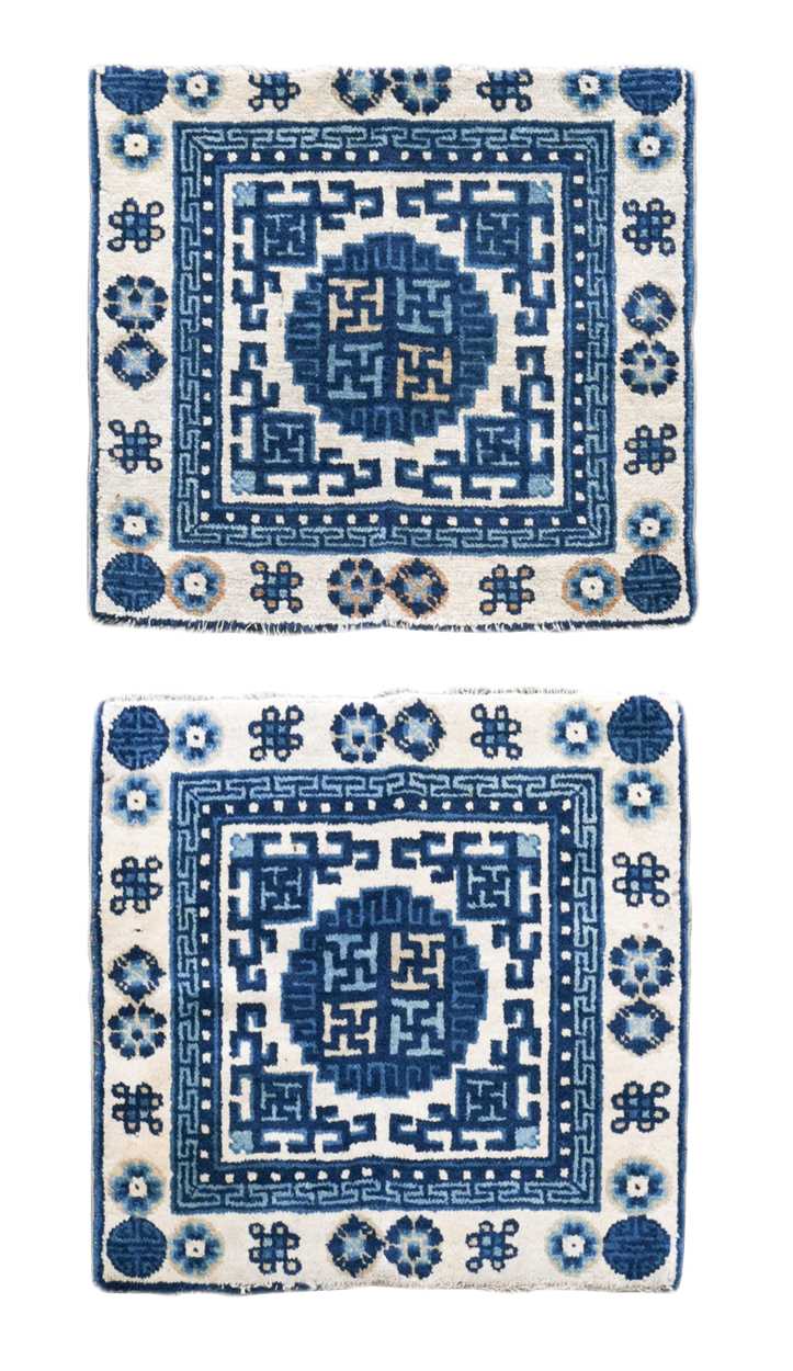 Lot 273 - A pair of Chinese Peking mats, circa 1930,