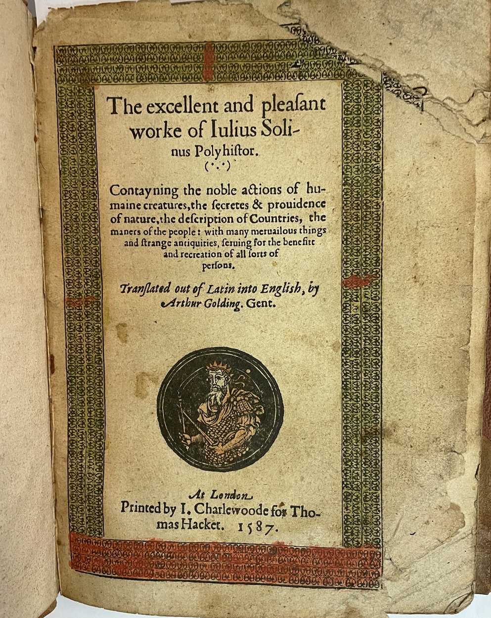 Lot 60 - SOLINUS (Caius Julius) Polyhistor, The