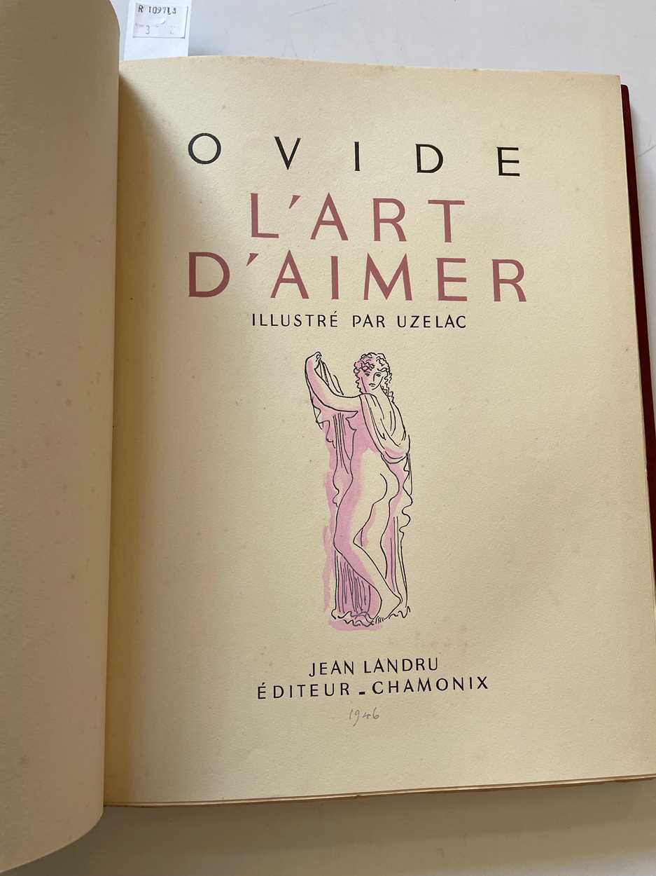 Lot 403 - Binding. OVIDE. L'Art d'Aimer, Paris 1946,